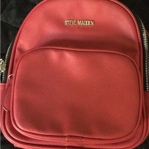 Steve Madden | Bags | Steve Madden Red Mini Backpack | Poshmark